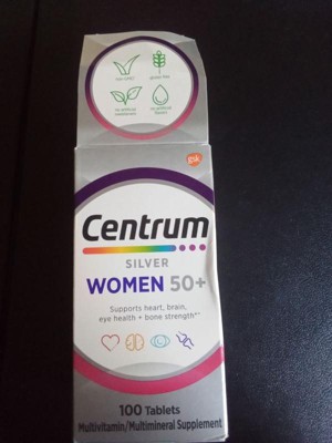 Centrum Silver Women 50+ Multivitamin/multimineral Supplement Tablets ...