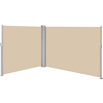 Yaheetech 71 Inches Height Side Awning Double Retractable Screen For ...