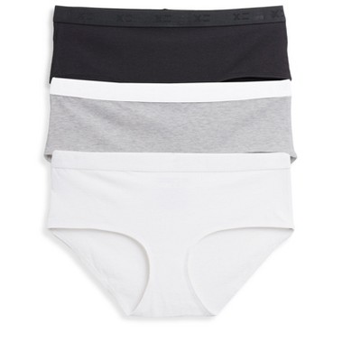 Tomboyx Women's Lightweight 3-pack Hipster Underwear, Cotton Stretch ...