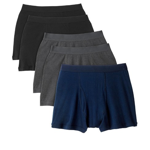 Kingsize Men's Big & Tall Cotton Boxer Briefs 5-pack - 8xl, Assorted ...