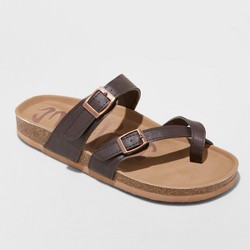 Women's Neida Eva Two Band Footbed Slide Sandals - Shade & Shore™ White ...