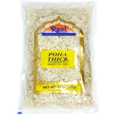 Poha Thick (flattened Rice) - 14oz (400g) - Rani Brand Authentic Indian ...
