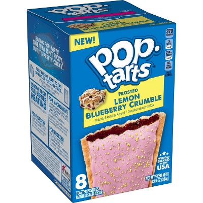 Pop-tarts Frosted Lemon Blueberry Crumble Filling Toaster Pastries - 13 ...