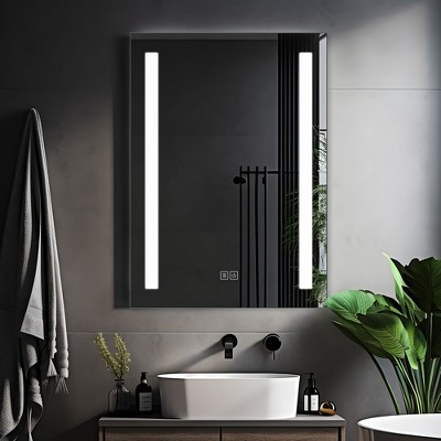 Dovelina Rectangle Frameless Wall Mirror Bathroom Vanity Mirror With ...