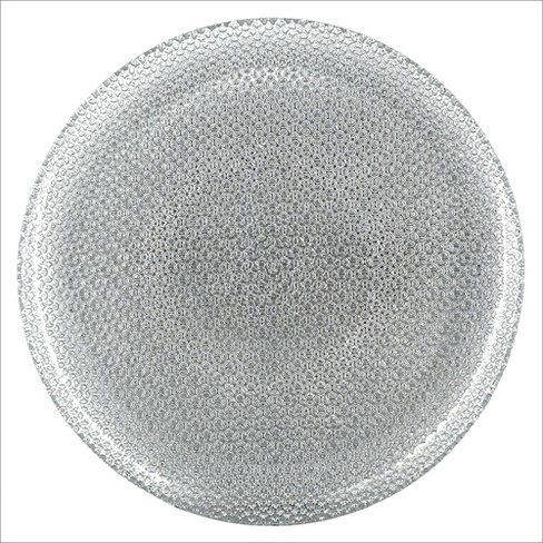 Slickblue Handmade Versatile Glass Dinner Plate - Pebble Pattern ...