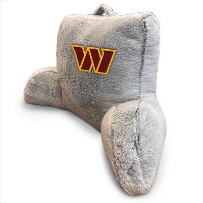 NFL Washington Commanders Faux Fur Logo Backrest Support Pillows : Target