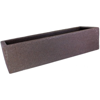 Emsco Window Rectangular Outdoor Planter Box Dark Gray 10"x30"x7.5 ...