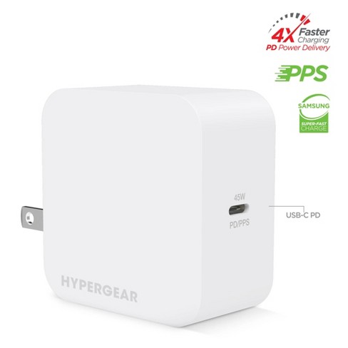 Hypergear Speedboost 45w Usb-c Pd Laptop Wall Charger With Pps : Target