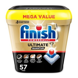 Finish Fresh Ultimate Quantum Dishwasher Detergent Tablets - 57ct : Target
