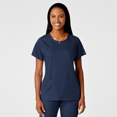 Wink Pro Women's 4 Pocket Notch Neck Scrub Top, Xxs Regular : Target