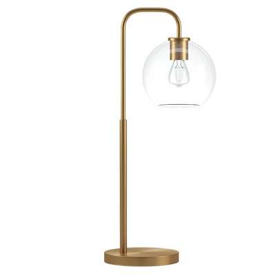 Hampton & Thyme 21" Tall Globe And Stem Table Lamp With Round Glass ...