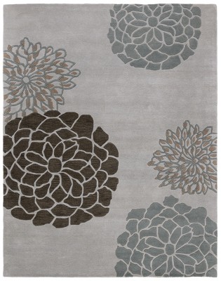 Soho Soh211 Hand Tufted Area Rug - Light Grey - 8'3"x11' - Safavieh ...