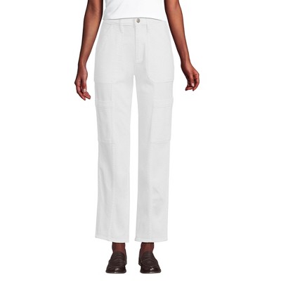 Lands' End Women's High Rise Wide Leg Linen Pleated Pants - 2 - Simply ...