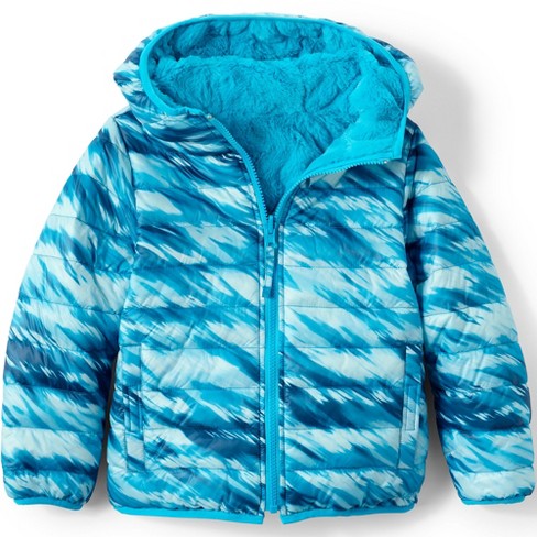 Lands' End Kids Reversible Insulated Fleece Jacket - X-large ...