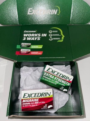 Excedrin Extra Strength Pain Reliever Caplets - Acetaminophen/aspirin ...