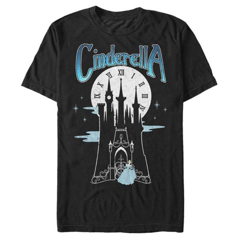 Men's Cinderella Midnight At The Castle T-shirt - Black - Medium : Target