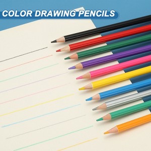 Unique Bargains Oil-Based Cores Art Scrapbook Supplies Colored Pencils ...