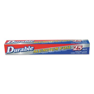 Durable Packaging Standard Aluminum Foil Roll, 12" X 25 Ft, 35/carton ...