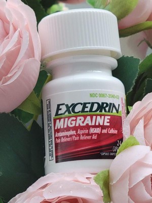 Excedrin Migraine Pain Reliever Caplets - Acetaminophen/aspirin (nsaid ...