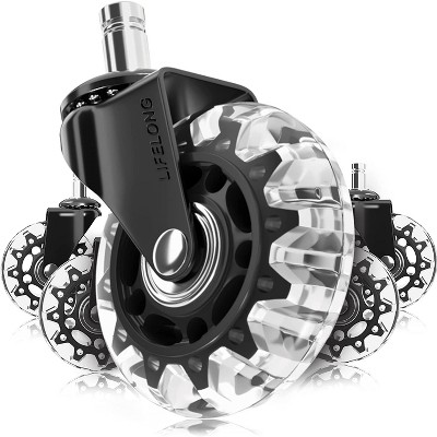 Lifelong Office Chair Caster Wheels For Hardwood Floors And Carpet ...