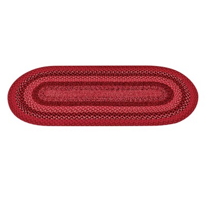 96" Chenille Solid Collection Burgundy Reversible Indoor Area Utility ...