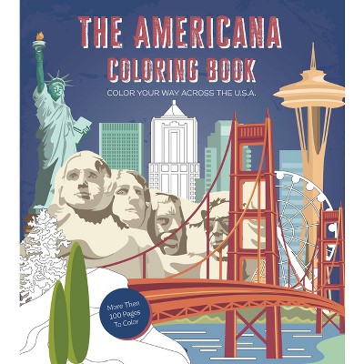 Americana Coloring Book - (chartwell Coloring Books) By Editors Of ...
