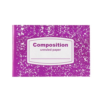 Unruled Half-Sized Composition Books - 12 Pc. : Target