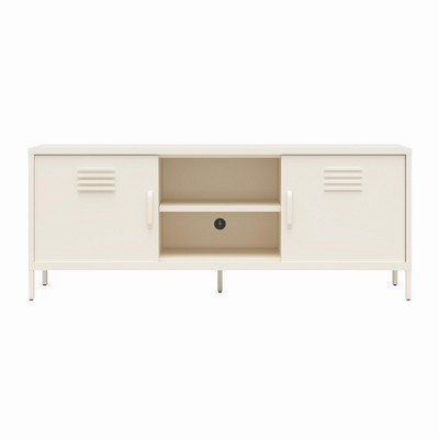 Cache Metal Locker-Style TV Stand for TVs up to 65", Parchment : Target