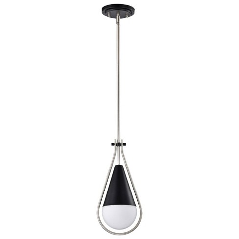 Nuvo Lighting Admiral 1 - Light Pendant In Matte Black/brushed Nickel ...