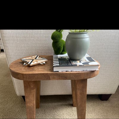 Woodland Carved Wood Accent Table Brown - Threshold™ : Target