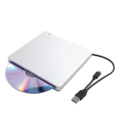 Insten External Cd Dvd Drive For Laptop, Usb 3.0 Type-c Portable Cd Dvd ...