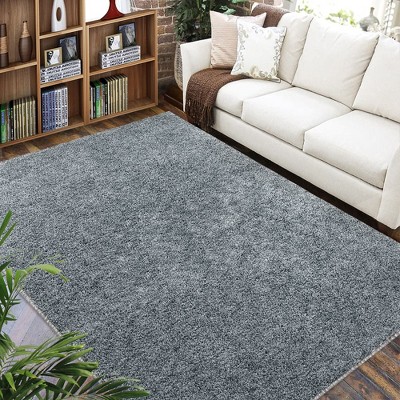 Modern Solid Area Rug Plush Fluffy Rug Thick Shag Rugs For Living Room ...