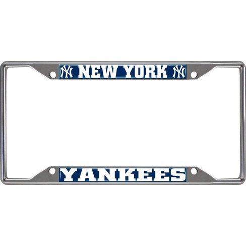 Mlb New York Yankees Stainless Steel License Plate Frame : Target