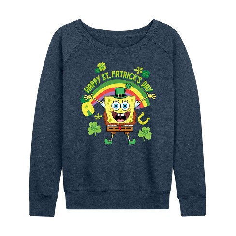 Women's Spongebob Squarepants Spongebob Happy St Patricks Day ...
