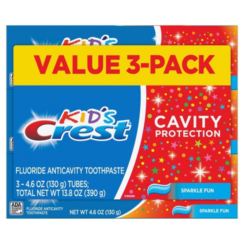 Crest Kid's Cavity Protection Sparkle Fun Flavor Toothpaste : Target