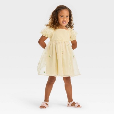 Toddler Girls' Audrey Camille Tutu Dress - Light Yellow 2t : Target