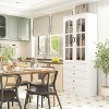 Famapy Modular Storage Cabinet Elegant White Pantry Bookshelf ...