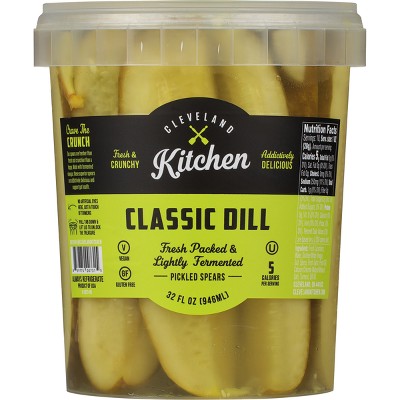 Cleveland Kitchen Classic Dill Pickle Spears - 32oz : Target