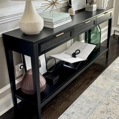 East Bluff Woven Drawer Console Table - Threshold™ Designed With Studio ...