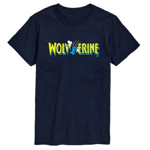 Men's Marvel Wolverine Claw Logo Horizontal Chest Short Sleeve Graphic ...