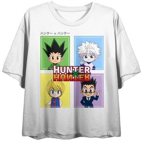 Hunter X Hunter Chibi Characters Women's White Crop- : Target