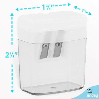 Enday 2-hole Sharpener W/recycle Bin, Gray : Target