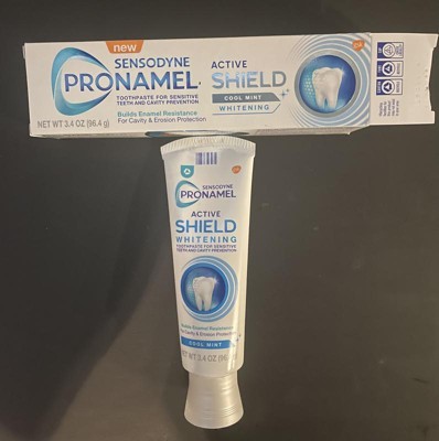 Sensodyne Pronamel Active Shield Whitening Toothpaste - Cool Mint - 3.4oz/3pk : Target