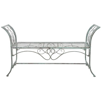 Adina Bench - Antique Dark Green - Safavieh. : Target