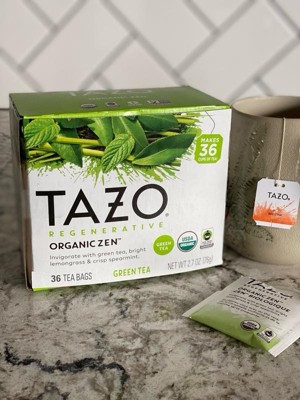 Tazo Organic Zen Green Tea - 16ct/1.2oz : Target