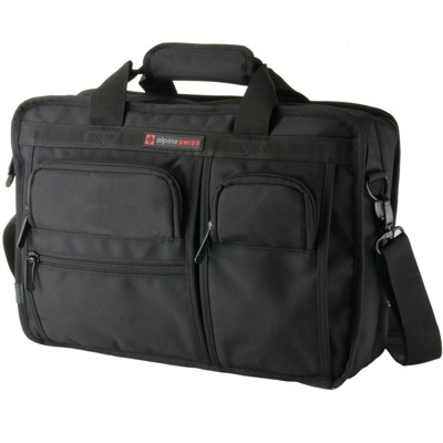 Alpine Swiss Conrad Messenger Bag 15.6 Inch Laptop Briefcase With ...