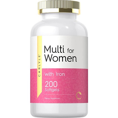 Carlyle Multivitamin For Women With Iron | 200 Softgels : Target