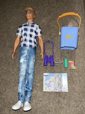 barbie It Takes Two Ken Camping Doll - Plaid Shirt : Target