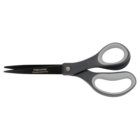 Fiskars 8" Performance Softgrip Non-stick Titanium Fashion Scissors ...