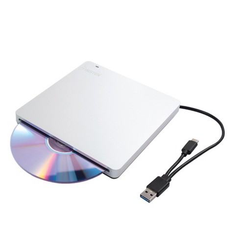 Insten External Cd Dvd Drive For Laptop, Usb 3.0 Type-c Portable Cd Dvd ...